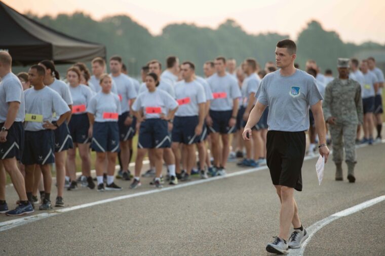 Air Force Fitness Test Scores - Age 35-39 - Male & Female